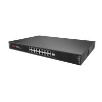 China Plug and Play 18 Port Gigabit PoE Switch With 1200W IEEE 802.3 Bt/Af/At Support for sale