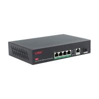 China Plug And Play 6 Port PoE Switch With 30W PoE+ Power And Gigabit Uplink for sale