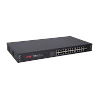 China 26 Port Gigabit PoE Switch Unmanaged Rackmount With IEEE 802.3af/At Support for sale