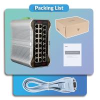 China 24 Port Gigabit Managed Industrial PoE Switch With IEEE802.3af IEEE802.3at Compatible for sale