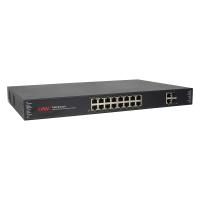 China 20 Port Gigabit PoE Switch Unmanaged IEEE802.3af IEEE802.3at Support For IP Camera for sale