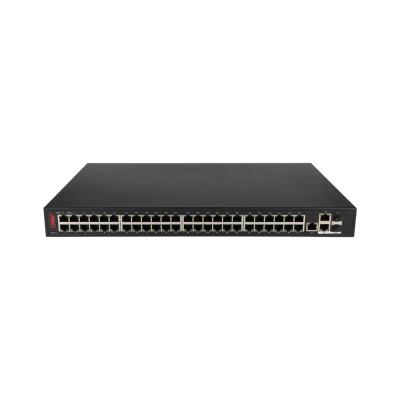 China 48 PoE Ports 30W Per Port 600W Total Power Gigabit Uplink PoE Fiber Switch for sale