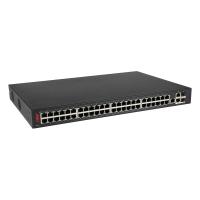 China 48 PoE Ports 30W Per Port 600W Total Power Gigabit Uplink PoE Fiber Switch for sale