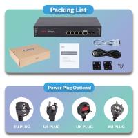 China 6 Port Gigabit Managed PoE Switch With SFP Fiber Ports And 30W PoE Power for sale