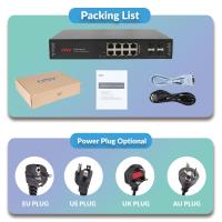 China 12 Port 2.5G Managed PoE Switch Shock Resistant With L3 Network Management for sale