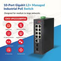 China 10 Port L2+ Gigabit Managed PoE Switch Industrial Grade With 8 PoE Ports for sale