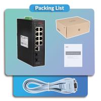 China 10 Port L2+ Gigabit Managed PoE Switch Industrial Grade With 8 PoE Ports for sale