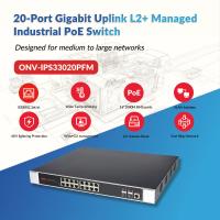 China 20 Port Layer 2+ Gigabit Industrial PoE Switch For Long Distance Communication for sale