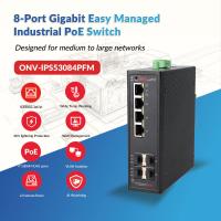 China 8 Port Gigabit Industrial PoE Switch With 30W PoE And 56Gbps Switching Capacity for sale