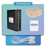 China 16 Port Gigabit Easy Managed Industrial PoE Switch With IEEE802.3af/At PoE Standard for sale