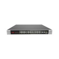 China 28 Port Gigabit Managed Industrial PoE Switch Desktop Install Wide Temperature Design for sale