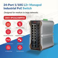 China L2+ 24 Port 10G Uplink Managed Industrial PoE Switch With 30W PoE Power for sale