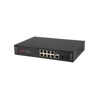 China 10 Port Gigabit Managed PoE Switch With 30W Per Port And 20Gbps Switching Capacity for sale