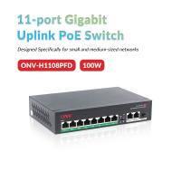 China 11-Port Gigabit Uplink PoE Switch With 30W PoE+ Power And Watchdog Function for sale