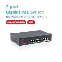 China 7 Port Gigabit PoE Switch With 6 RJ45 Ports 1 SFP Fiber Port For Flexible Networking for sale