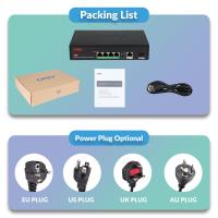 China Unmanaged 6 Port Gigabit PoE Switch Fanless Operation with Auto Restart Watchdog for sale