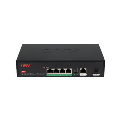 China Unmanaged 6 Port Gigabit PoE Switch Fanless Operation with Auto Restart Watchdog for sale
