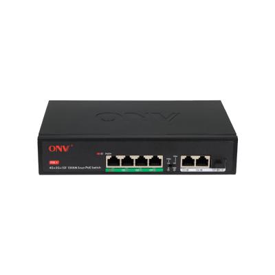 China 7-port Gigabit PoE switch with 60W PoE++ port, watchdog function, and 250m extended range for reliable network power for sale