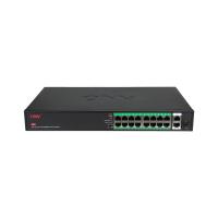 China 19 Port Gigabit Uplink PoE Switch With 250W Power For High Density Networking for sale