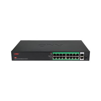 China 19 Port Gigabit Uplink PoE Switch With 250W Power For High Density Networking for sale