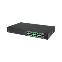 China 19 Port Gigabit Uplink PoE Switch With 250W Power For High Density Networking for sale