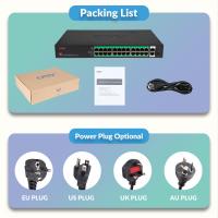 China 24 PoE Ports 60W PoE++ Gigabit Uplink Network Switch with SFP Fiber Port for sale