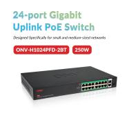 China 24 PoE Ports 60W PoE++ Gigabit Uplink Network Switch with SFP Fiber Port for sale