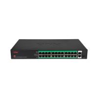 China 24 PoE Ports 60W PoE++ Gigabit Uplink Network Switch with SFP Fiber Port for sale