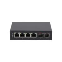 China 6 Port Gigabit PoE Switch With 30W PoE Per Port And Gigabit Uplink SFP Ports for sale