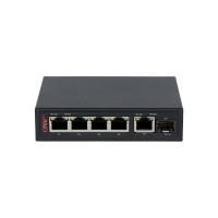 China 6 Port Gigabit PoE Switch 30W Per Port 12Gbps Switching Capacity For IP Surveillance for sale