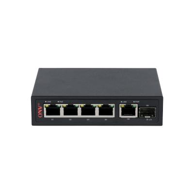 China 6 Port Gigabit PoE Switch 30W Per Port 12Gbps Switching Capacity For IP Surveillance for sale