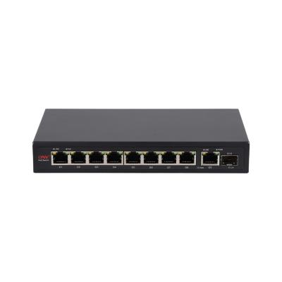 China 10-port Gigabit PoE switch with 30W PoE and Gigabit uplink for reliable network power for sale