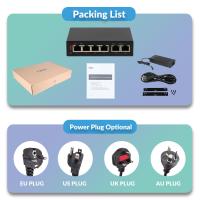 China 6 Port 10/100M PoE Switch With 90W PoE Output For High Power Devices for sale