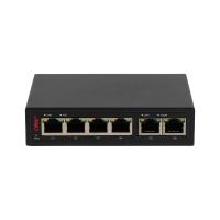 China 6 Port 10/100M PoE Switch With 90W PoE Output For High Power Devices for sale