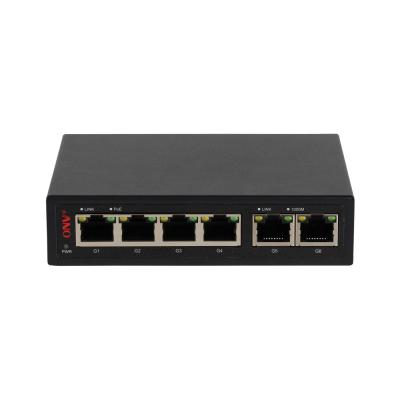 China 6 Port Gigabit Bt PoE Switch With 90W PoE Output And Full Line Speed Forwarding for sale