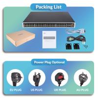 China 52 Port 10G Uplink Managed Industrial PoE Switch With L3 Network Management Functions for sale