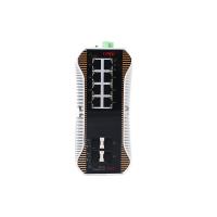 China Industrial 12 Port 10G Uplink Managed PoE Switch With IEEE802.3af/At PoE Standard for sale