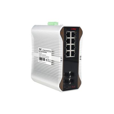 China Industrial 12 Port 10G Uplink Managed PoE Switch With IEEE802.3af/At PoE Standard for sale
