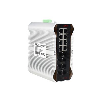 China 16 Port Gigabit Managed Industrial PoE Switch Network Management With IEEE802.3af/At for sale