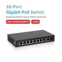China 10-port Gigabit PoE switch with 30W PoE and Gigabit uplink for reliable network power for sale