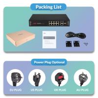China 12 Port Gigabit PoE Switch Unmanaged With 30W PoE Per Port 24Gbps Switching Capacity for sale