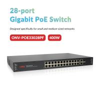 China 28 Port Gigabit PoE Switch With IEEE802.3af Support For High Density Power Supply for sale