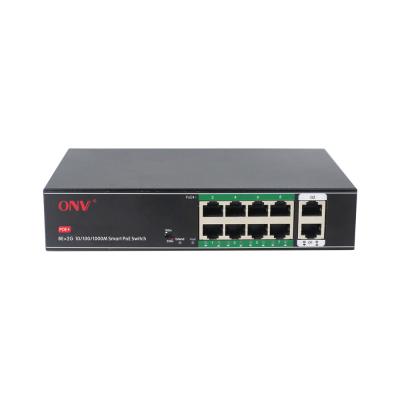 China 10 Port PoE Network Switch 120W With Gigabit Uplink  For Reliable Connectivity for sale