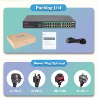 China 26 Port Gigabit PoE Switch With 30W PoE Per Port Gigabit Uplink SFP Ports for sale