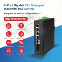 China 6 Port L2+ Gigabit Industrial PoE Switch With16Gbps Switching Capacity for sale
