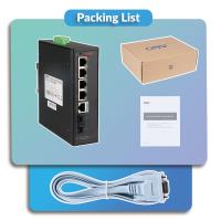 China 6 Port L2+ Gigabit Industrial PoE Switch With16Gbps Switching Capacity for sale