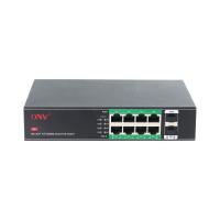 China Plug And Play 10 Port Gigabit PoE Switch With 8 PoE + 2 SFP Ports 120W for sale