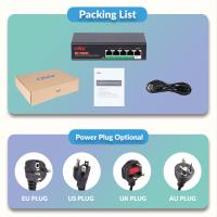 China 5 Port 10/100M Smart PoE Switch With 30W Per Port And Watchdog Function for sale