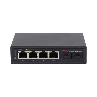 China Enterprise Grade 6 Port 2.5G PoE Switch With SFP+ Fiber Ports Easy Installation for sale