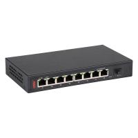 China 9 Port 2.5G Unmanaged PoE Switch With Uplink SFP+ Fiber Port For Surveillance Systems for sale